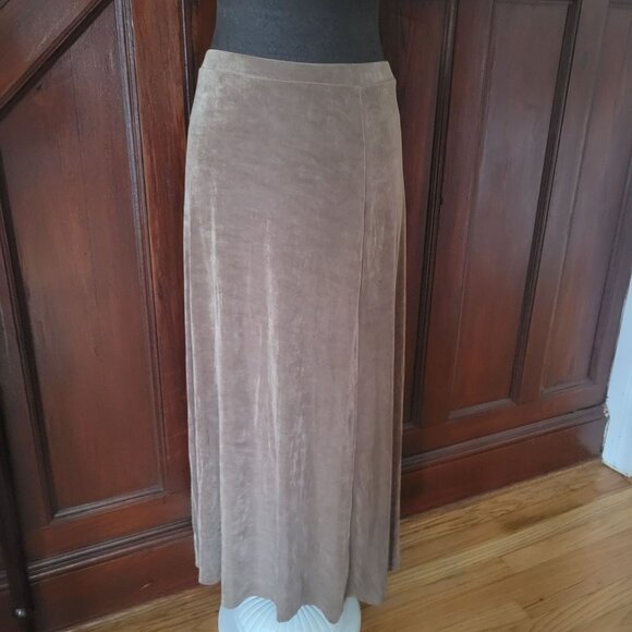 Linda Leal | Skirts | Vintage Linda Leal Beige Maxi Skirt Acetate ...